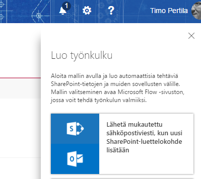 Microsoft Flow – Office 365:n IFTTT työkalu – Timo Pertilä