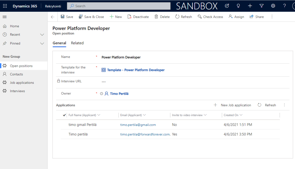 Videohaastattelut – Power Platform ja RecRight – Timo Pertilä