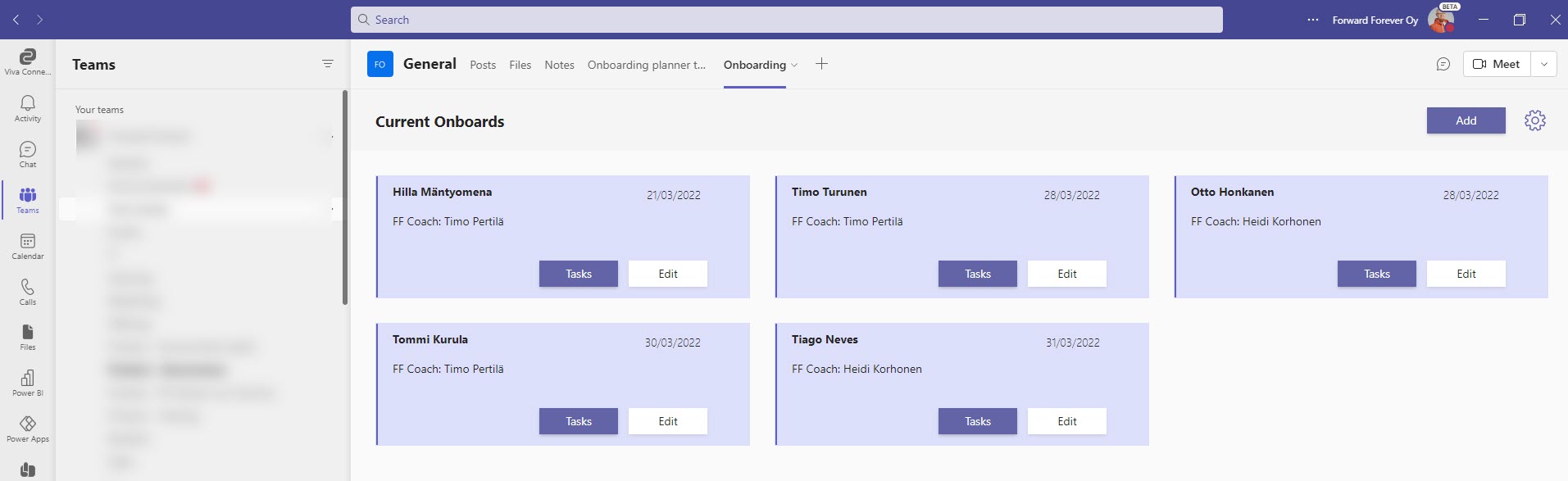 Onboarding Power App – Osa 1 – Timo Pertilä